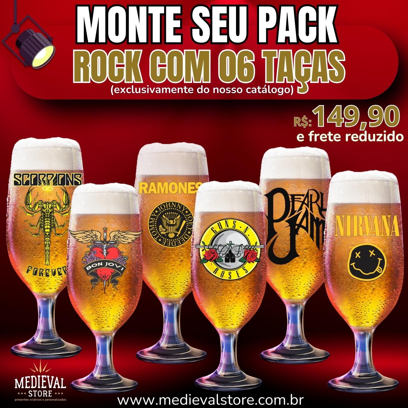 Comprar Pack 6 Taças Rock Bands a sua escolha - Rock Mix - a partir de ...