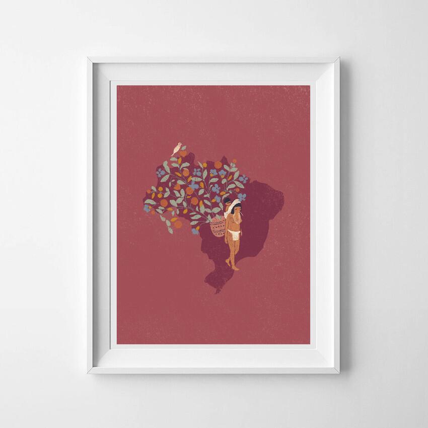 Comprar Poster Brasil A Partir De R 72 75 Anna Cunha