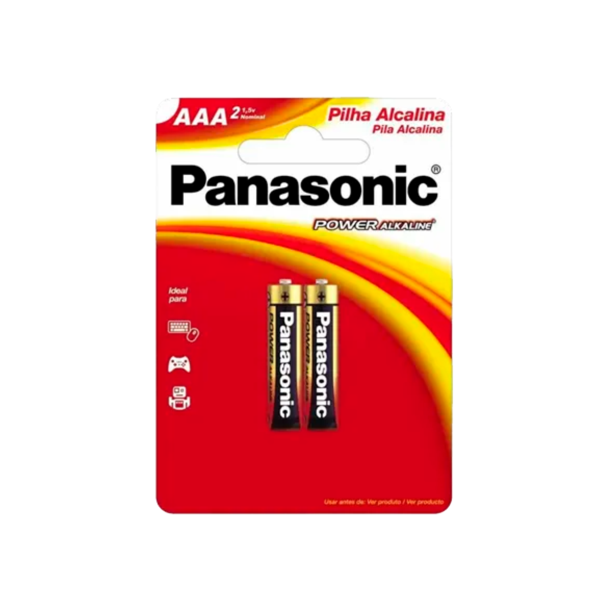 Comprar PILHA PANASONIC AAA2 1,5V CARTELA 2 UNID. - BAT019 - R$14,50