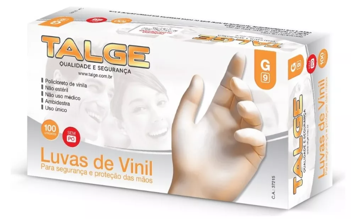 Comprar LUVA VINIL S/PÓ TALGE - Medicskin Store