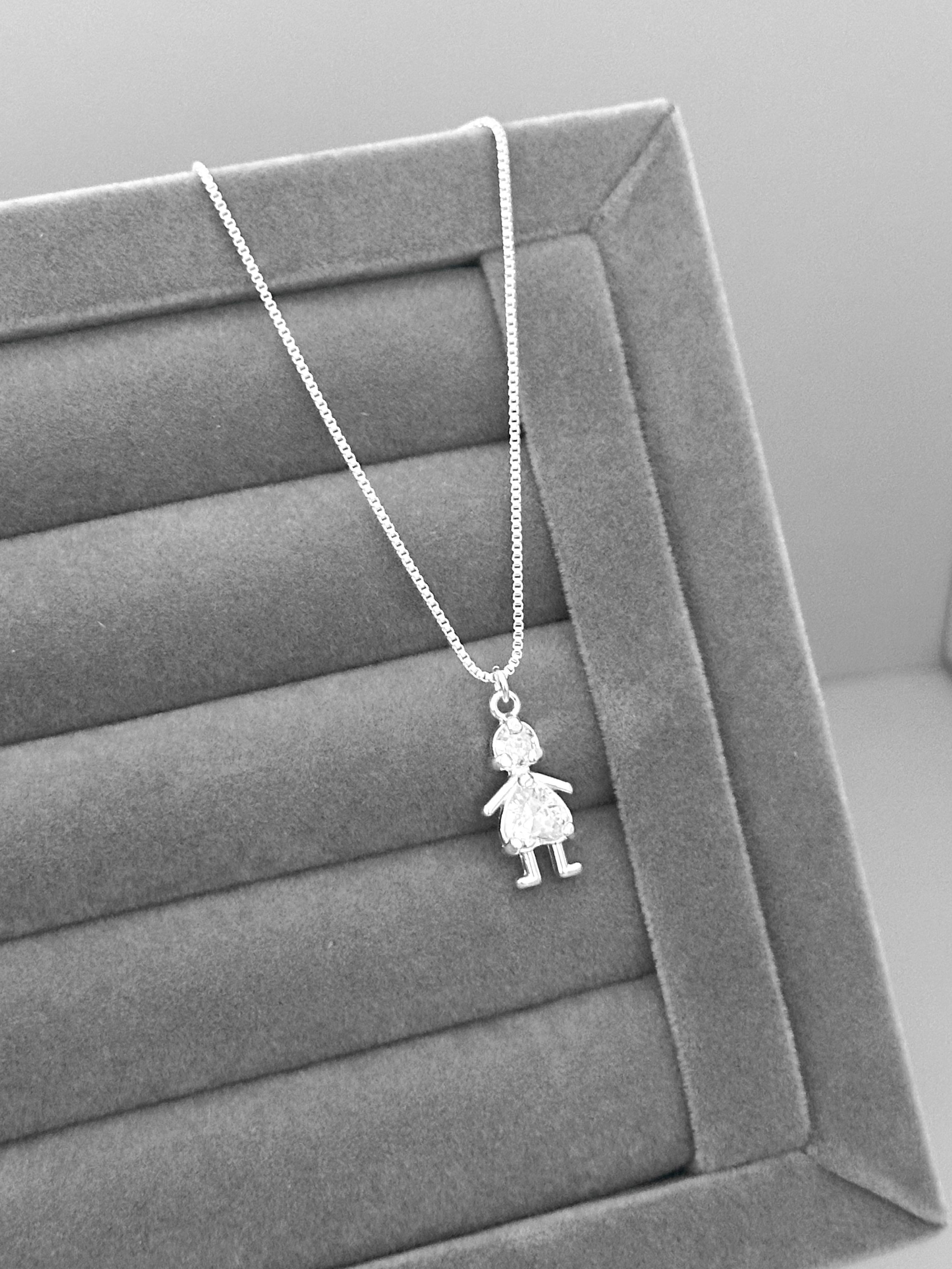 Comprar Colar menina coração pedra cristal - a partir de R$15,20 ...