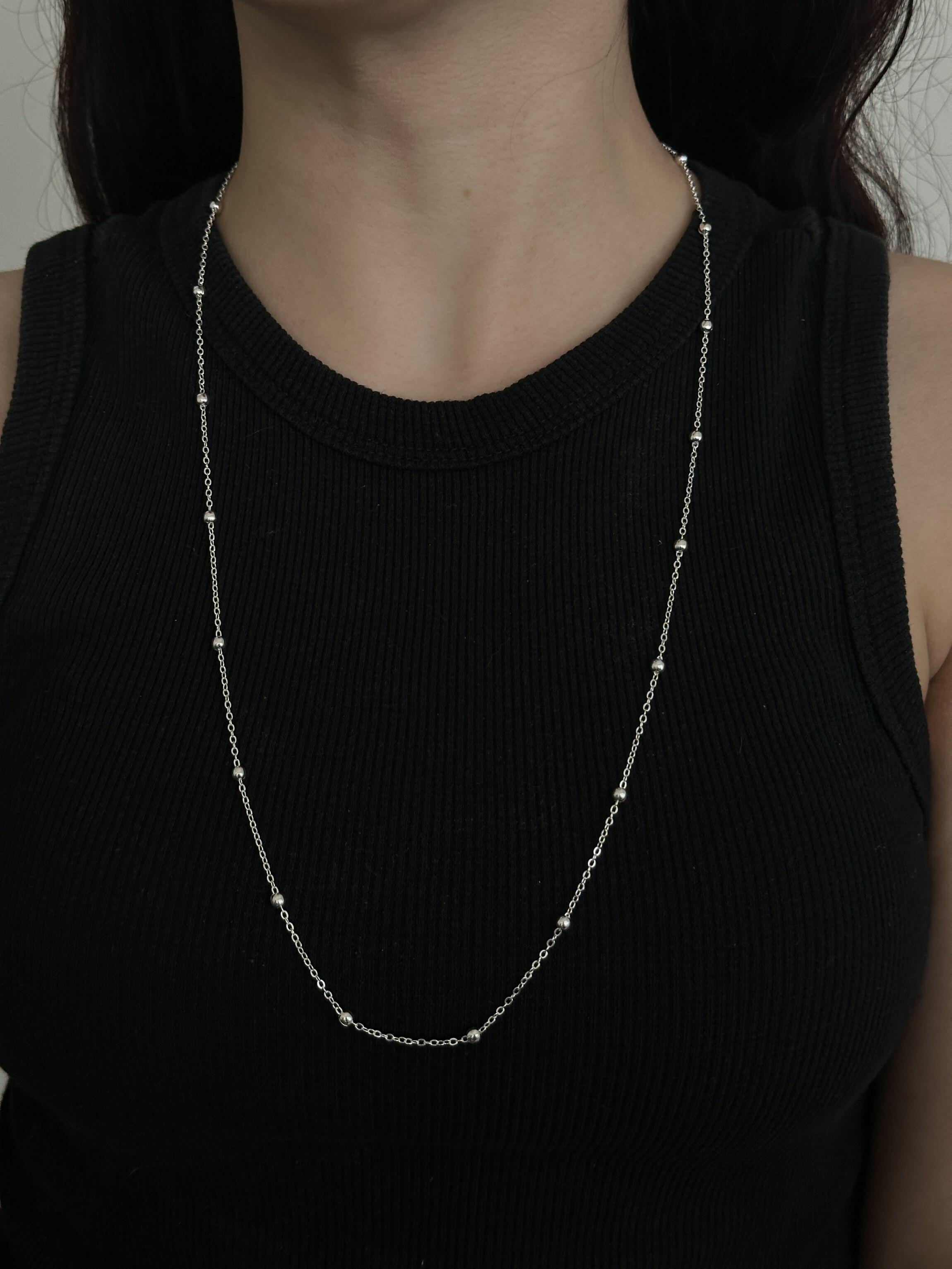 Comprar Colar cadeadinhos bolinhas longo - a partir de R$18,05