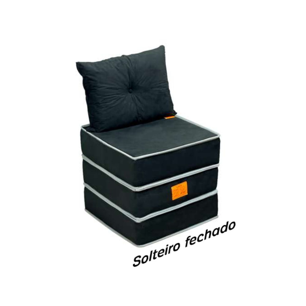 Puff Colchonete Solteiro 60X180X17 Ortofirme - R$430,00