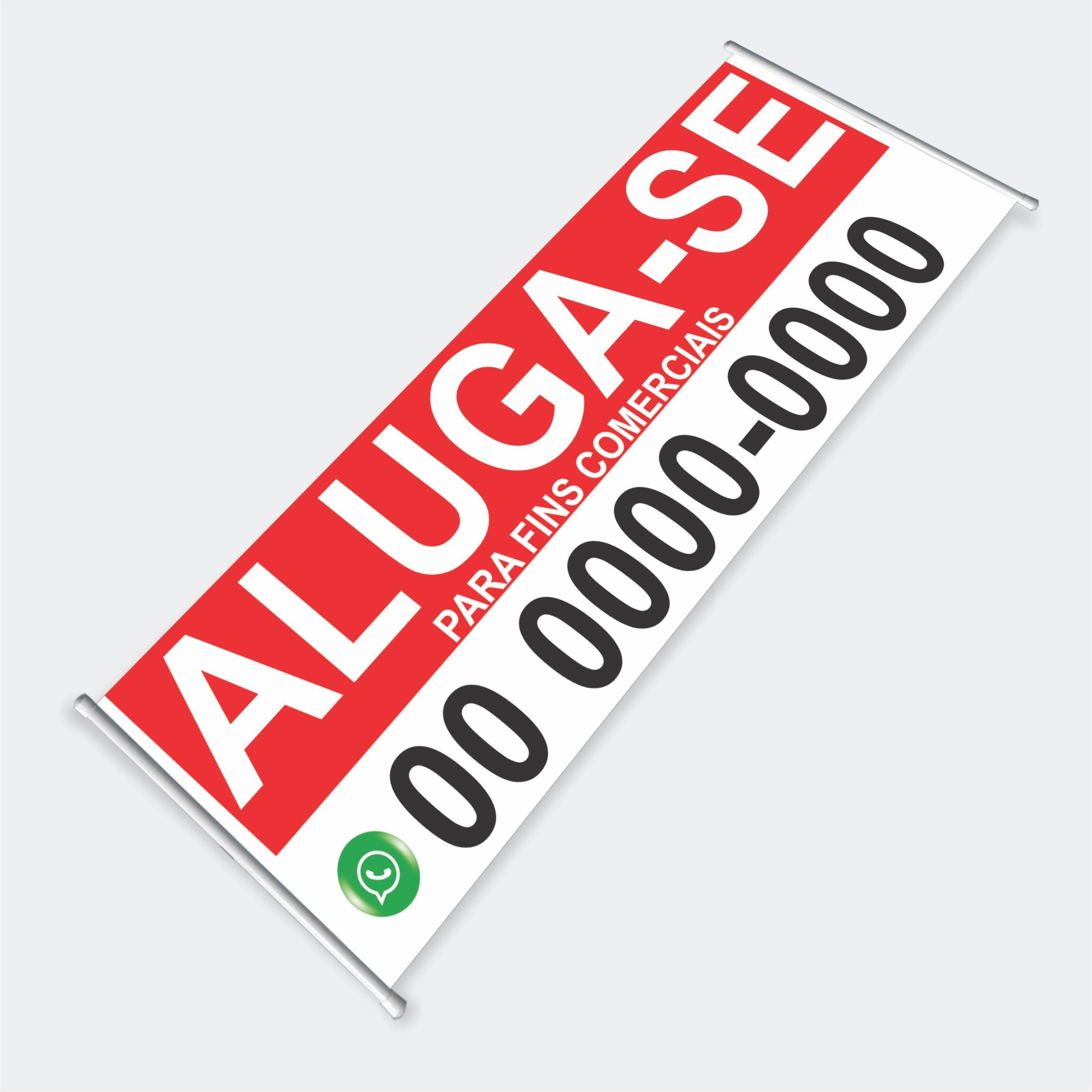 Comprar Faixa Aluga-se Para Fins Comercial 2,00x0,50 - R$65,00