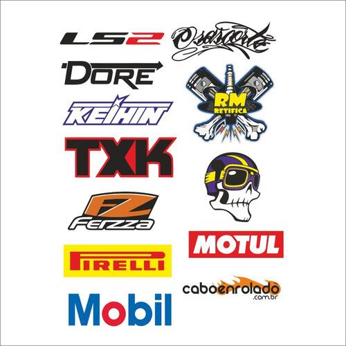 Kit 3 Cartelas 33 Adesivos Bikes, Motos, Carros E Caminhões
