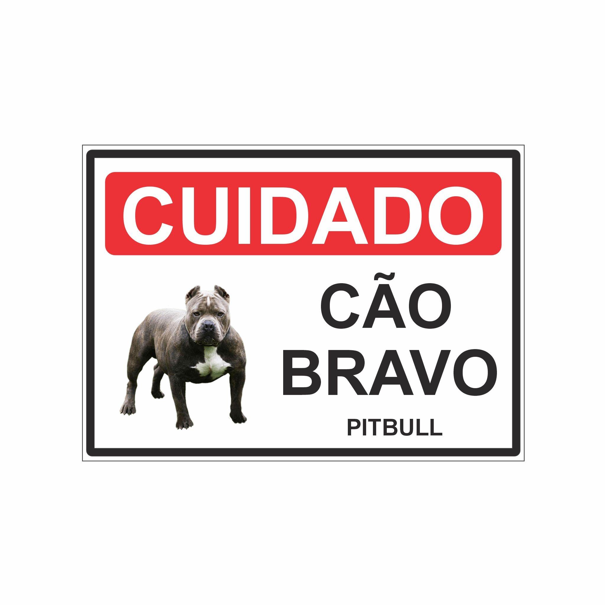 Comprar Placa Cuidado Cão Bravo - de R$20,00 a R$35,00