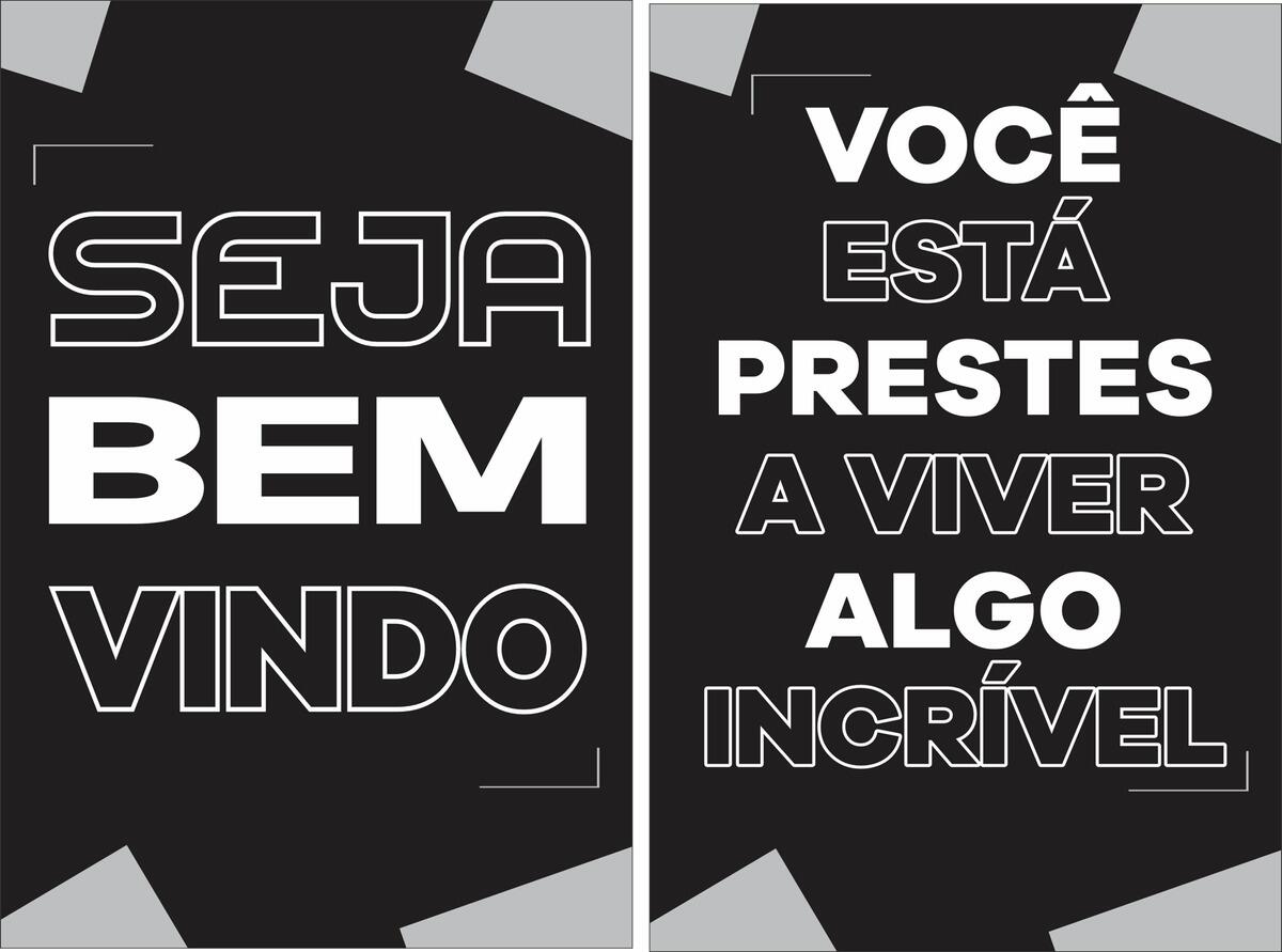Comprar Placas Seja Bem Vindo Para Igreja Kit Com 2 Placas 40x60cm - R ...