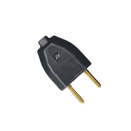 Comprar Plug Macho 2P Preto Pino Oco 6cm Certificado INMETRO 10A 250V - Compolux - R$1,99 - Casa ...