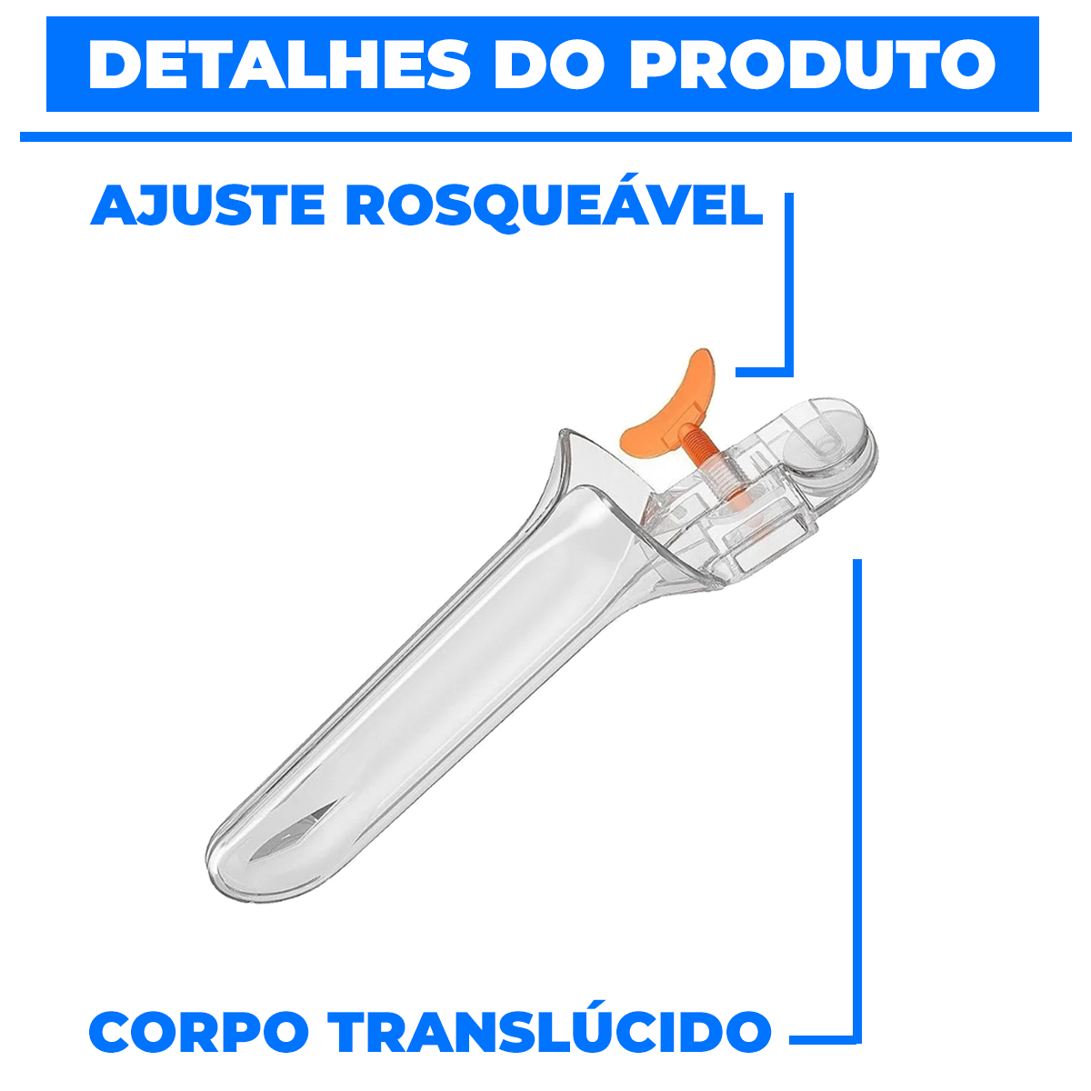 Comprar Kit 10 Espéculo Vaginal Descartável não estéril Tamanho M ...