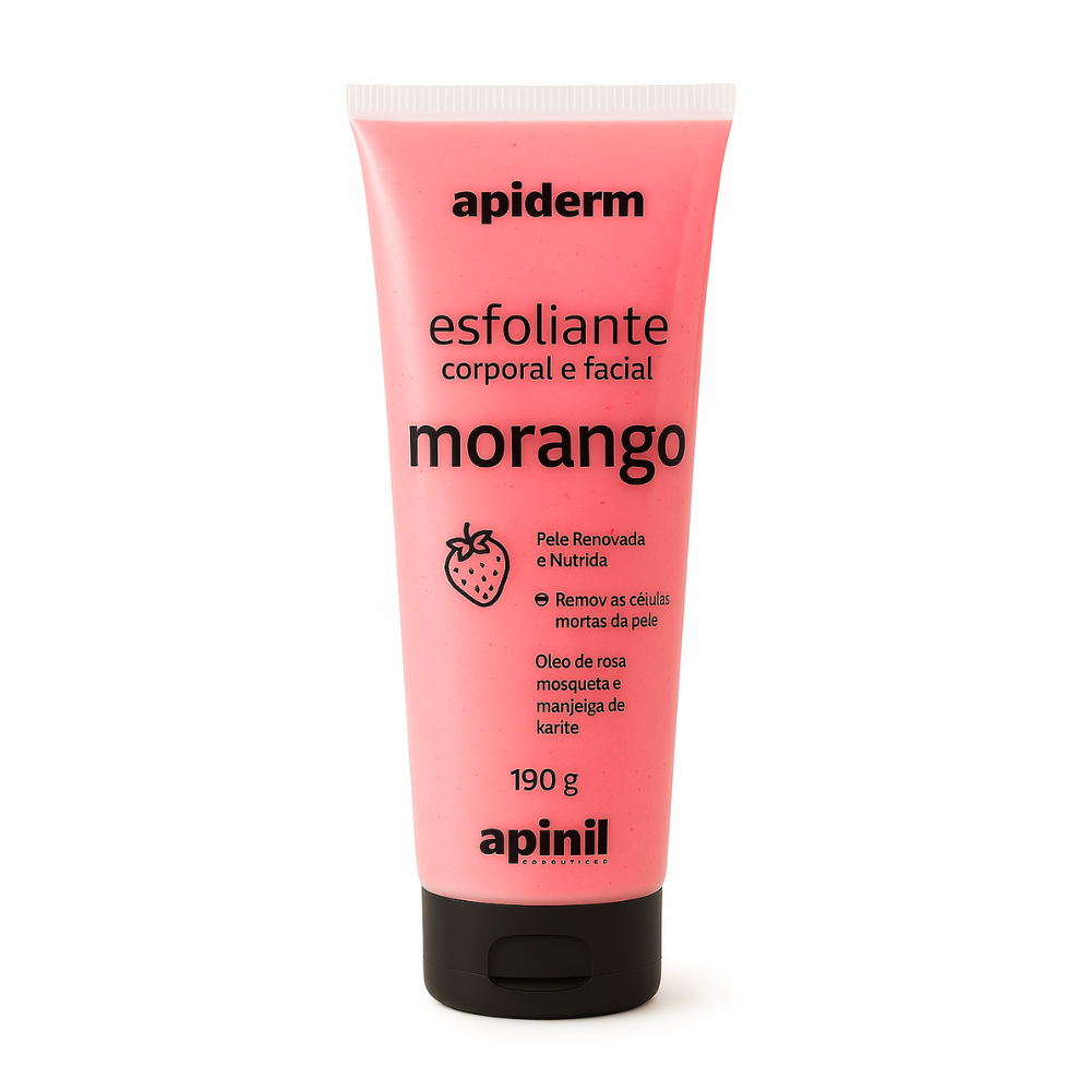 Comprar Esfoliante Corporal e Facial em Bisnaga - Morango | Apiderm ...