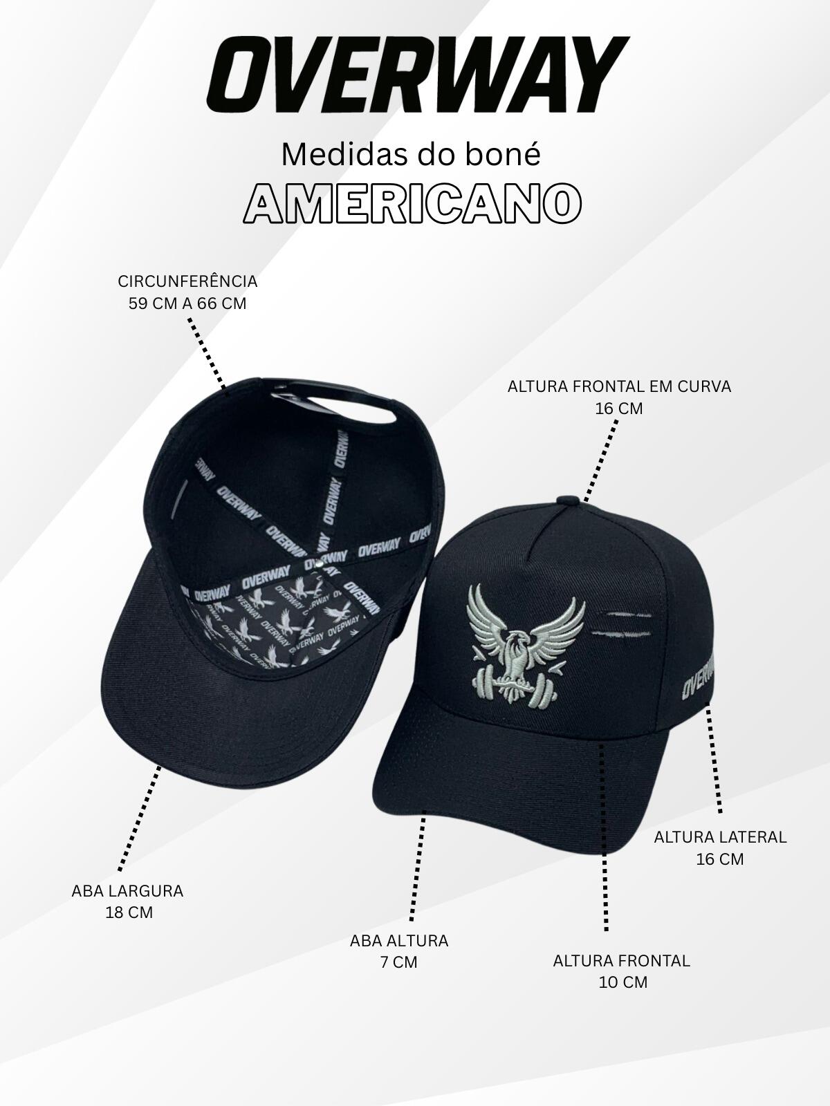 Comprar Boné Modelo Americano Premium Overway - Preto - a partir de R ...