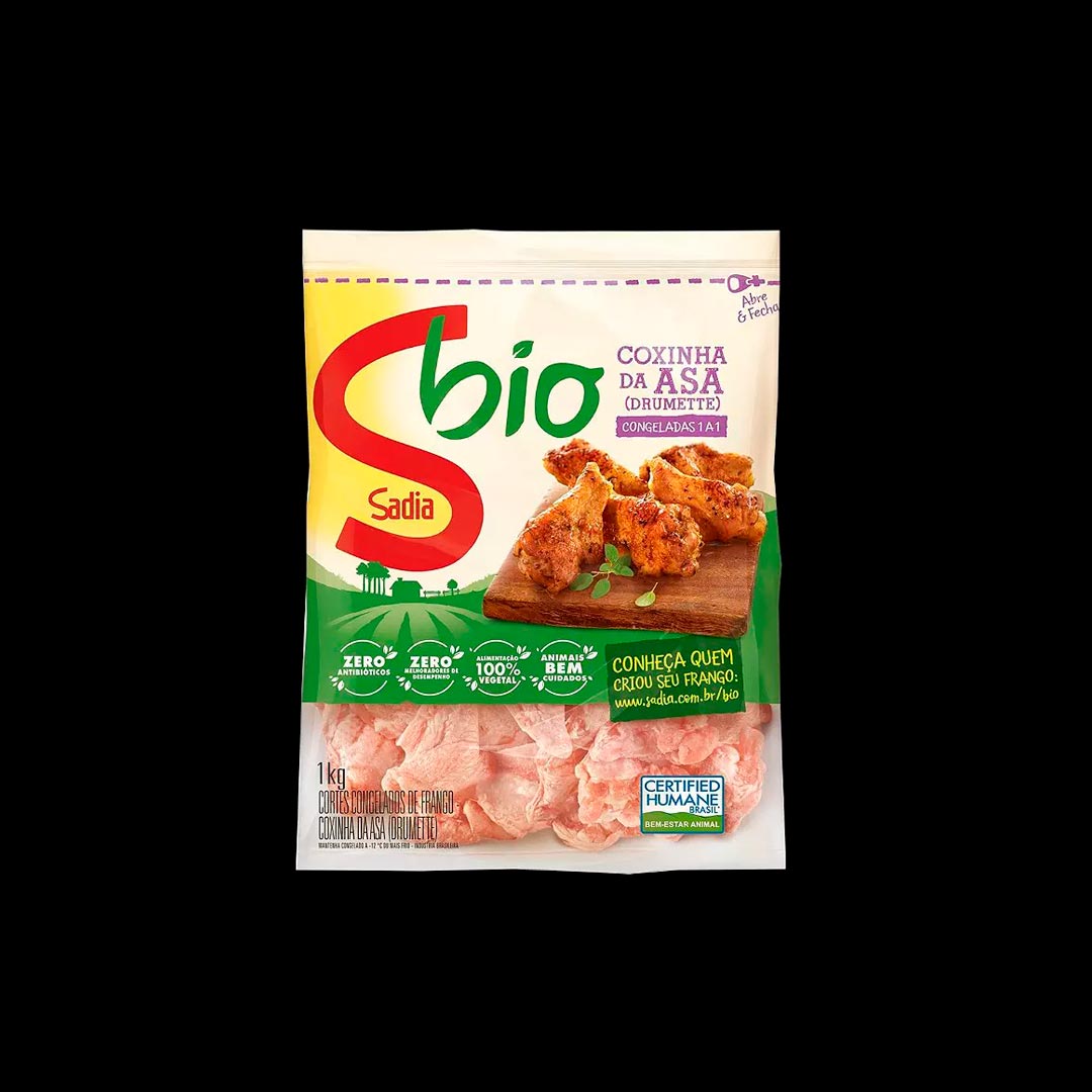 Coxinha da Asa Sem Antibióticos 1kg Sadia Bio - Congelado - a partir de R$24,15