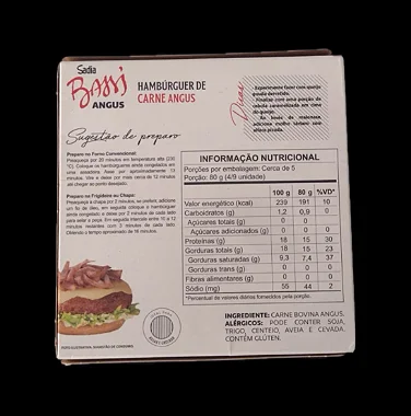 Hambúrguer Angus Bassi Sadia - Congelado