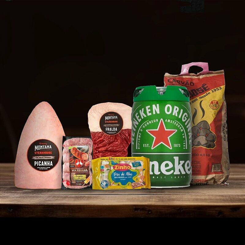 KIT PICANHA + BARRIL 5 LITROS HEINEKEN - a partir de R$445,23