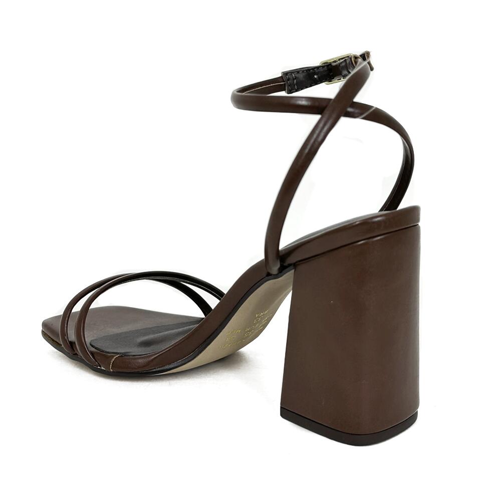 Sandalia Feminina Salto Bloco Casual Lucy
