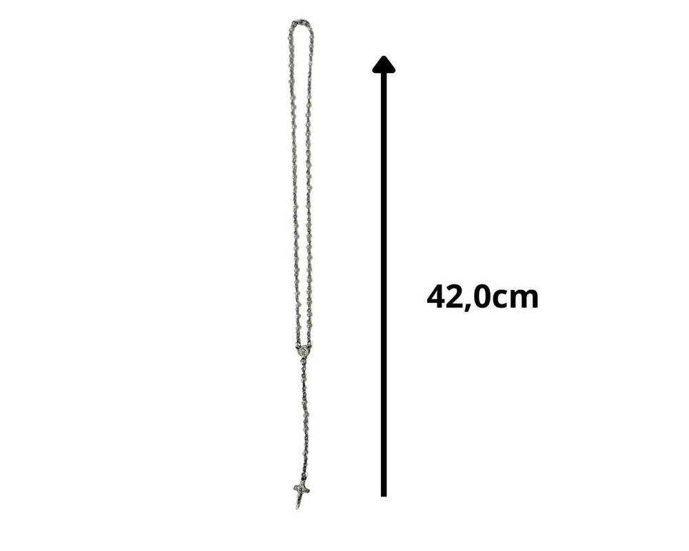 Terço Nossa Sra. Aparecida Pérola Fecho - 12 Unidades