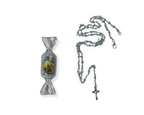 Terço Nossa Sra. Aparecida Prateado Fecho - 12 Unidades