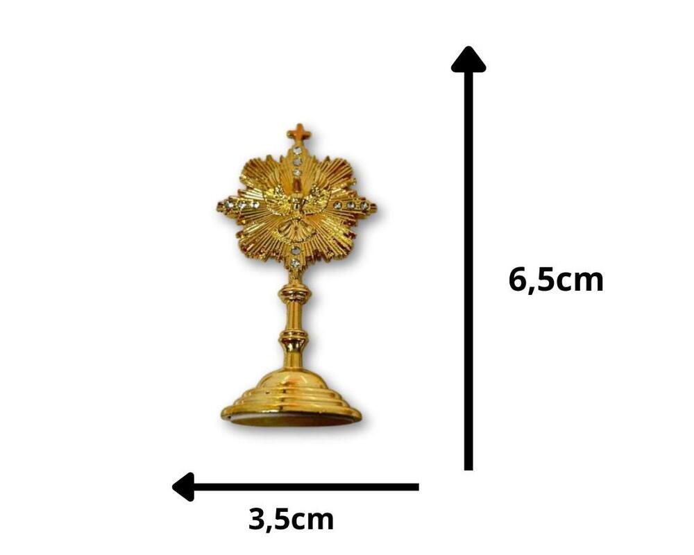 Enfeite Dourado Resplendor Espírito Santo - 12 Unidades