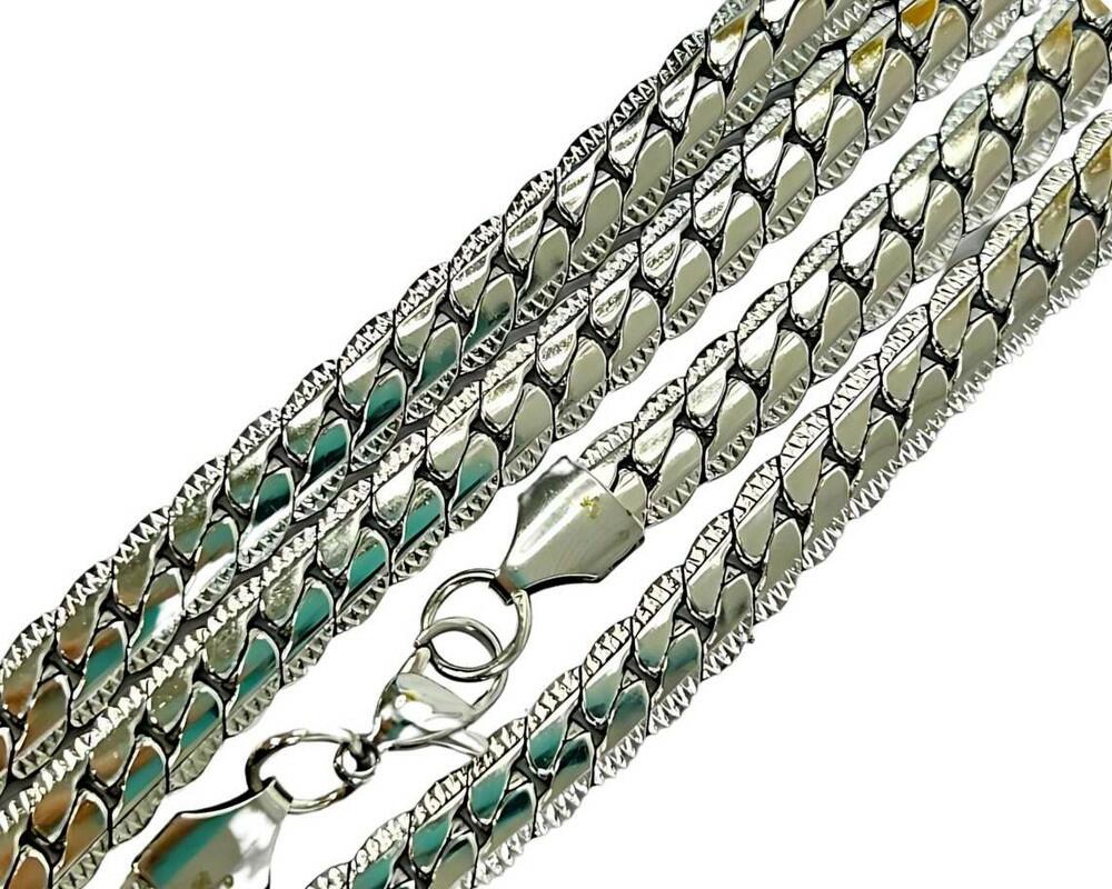 Corrente Prateada Grumet Achatada 1.6mm - Moderna 60cm - a partir de R$78,56