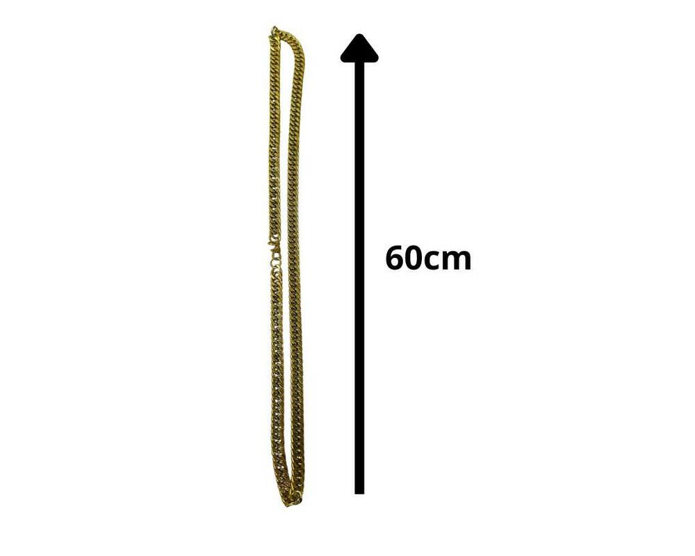 Corrente Dourada Grumet Chanfrada 1.4mm - Discreta 60cm - a partir de R$85,70
