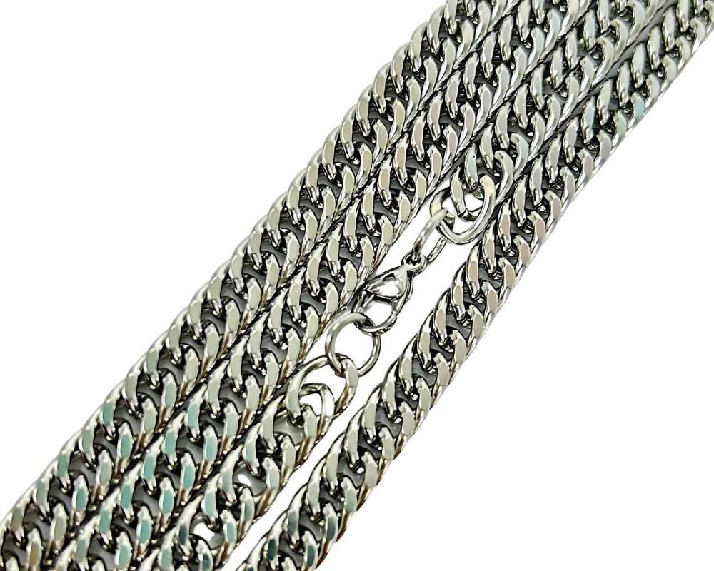 Corrente Prateada Grumet Chanfrada 1.6mm - Moderna 60cm - a partir de R$71,41