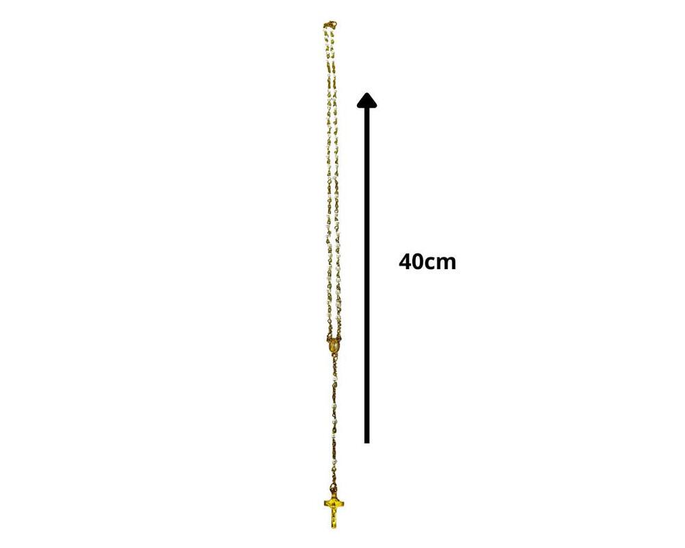 Aparecida Pérola Dourada Bala Fecho