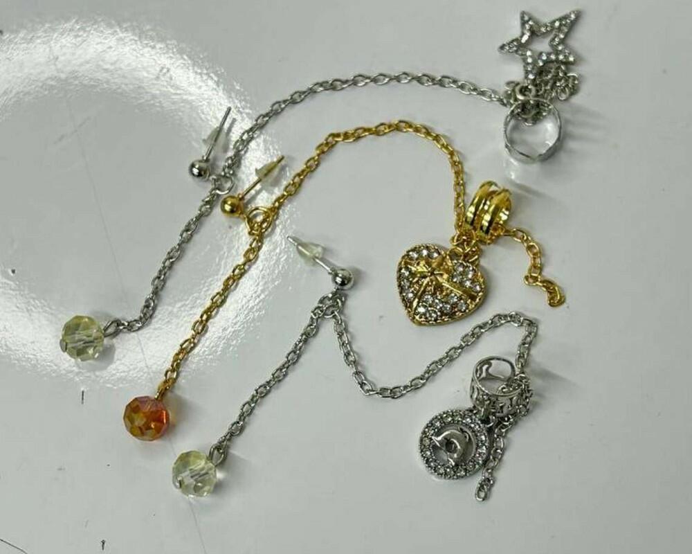 Brinco Piercing Fake Correntinha