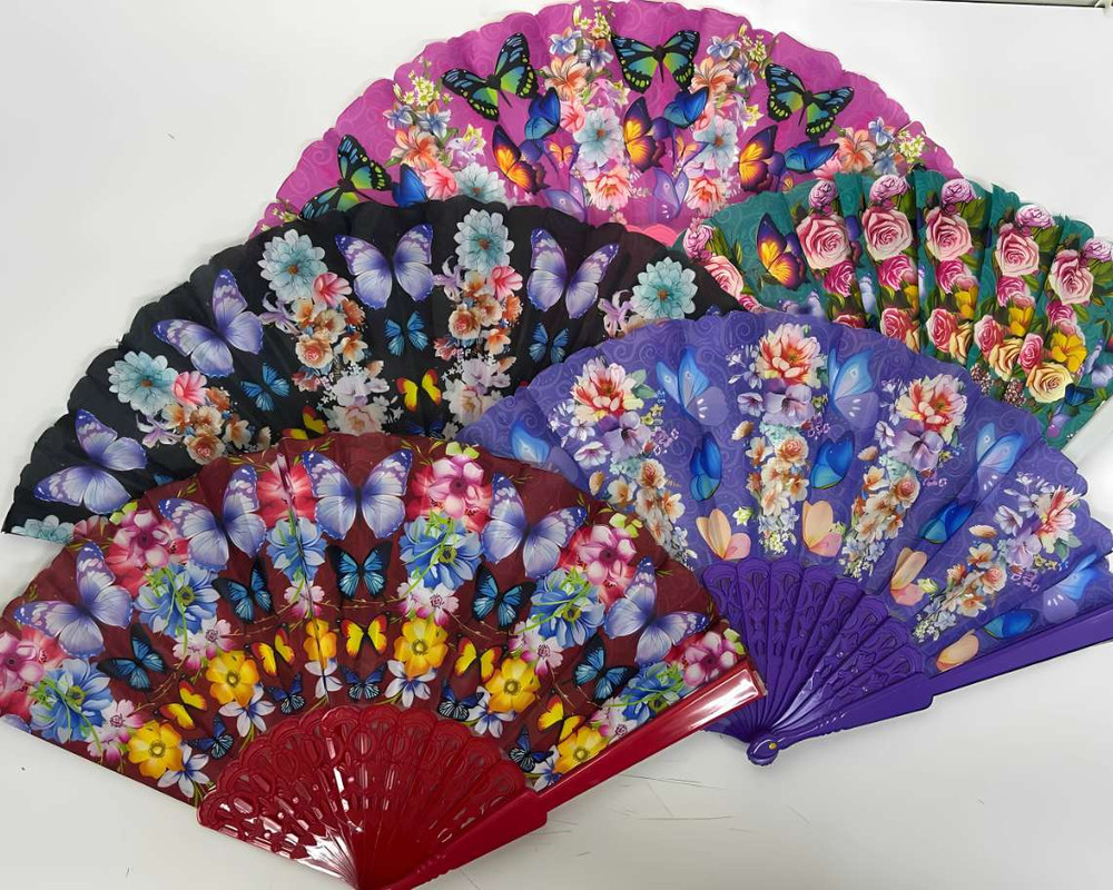 Kit Leque Flores Borboletas Pequeno 12 Unidades - a partir de R$40,99