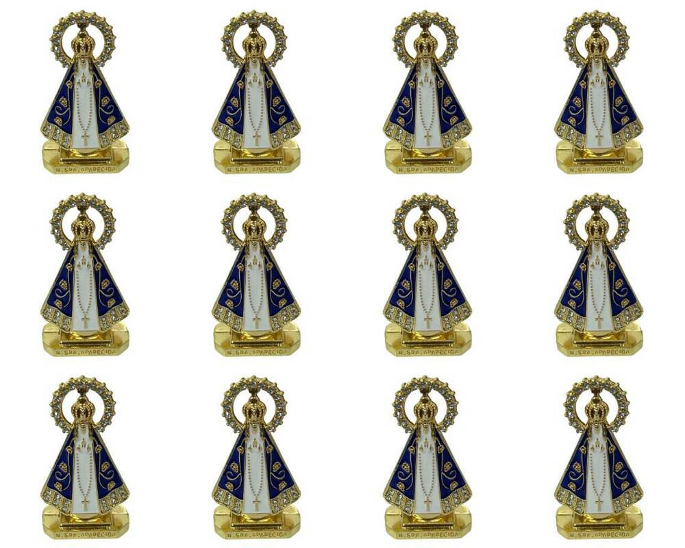 Enfeite Painel Nossa Sra. Aparecida Dourado Fundo Branco Com Resplendor ...