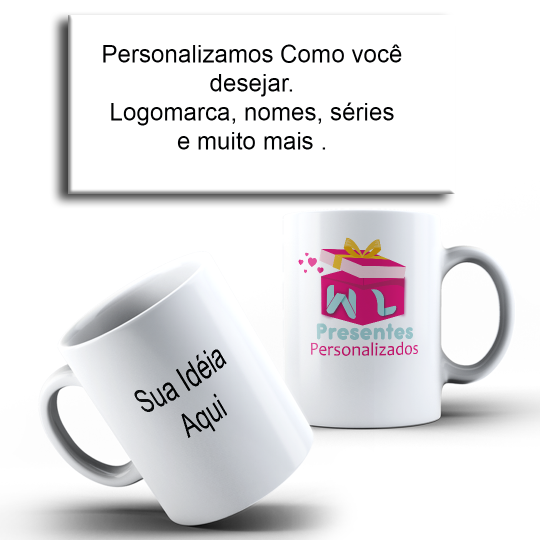 Caneca Personalizada com sua logo WL Presentes Personalizado - a partir ...
