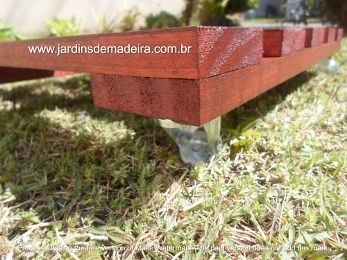 Comprar Base para vaso com rodinha - Jardins de madeira