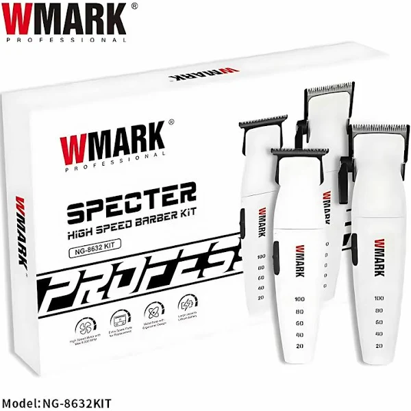 Comprar Kit Maquinas Corte + Acabamento Wmark Ng 8632 Specter Branco - a partir de R$727,49 ...