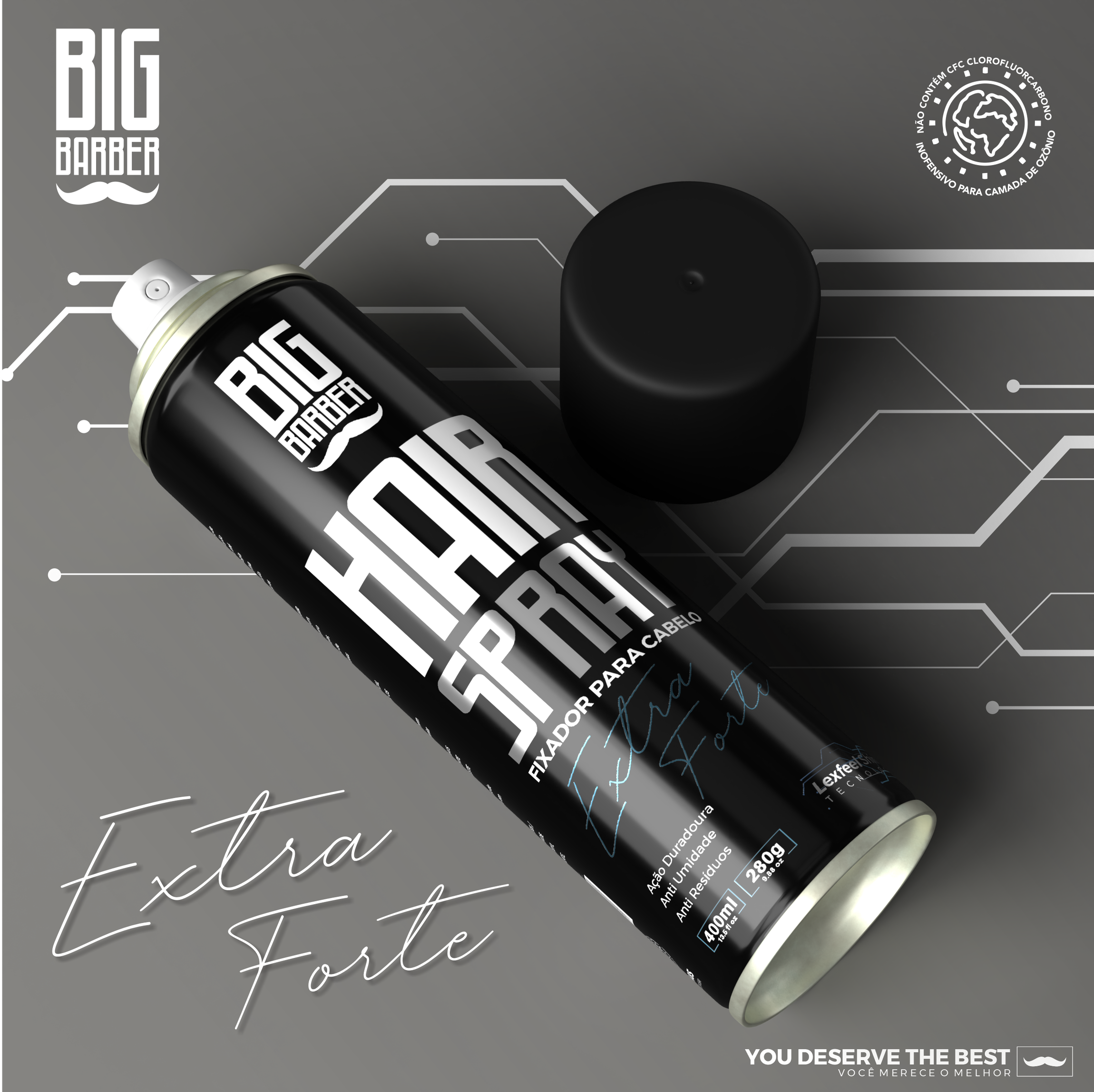 Comprar Laquê Hair Spray Big Barber 400ml/280g Extra Forte ...