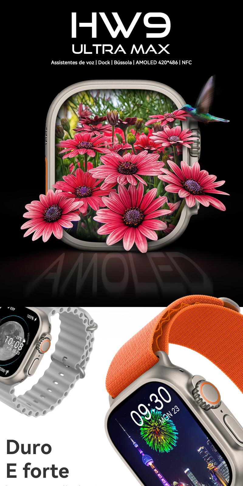 Comprar HW9 ULTRA MAX TELA AMOLED 49MM - Direton