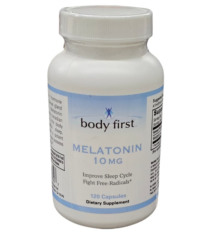 Melatonina {DOSAGEM} Body First {QTD} Cápsulas | Tudo Vitaminas