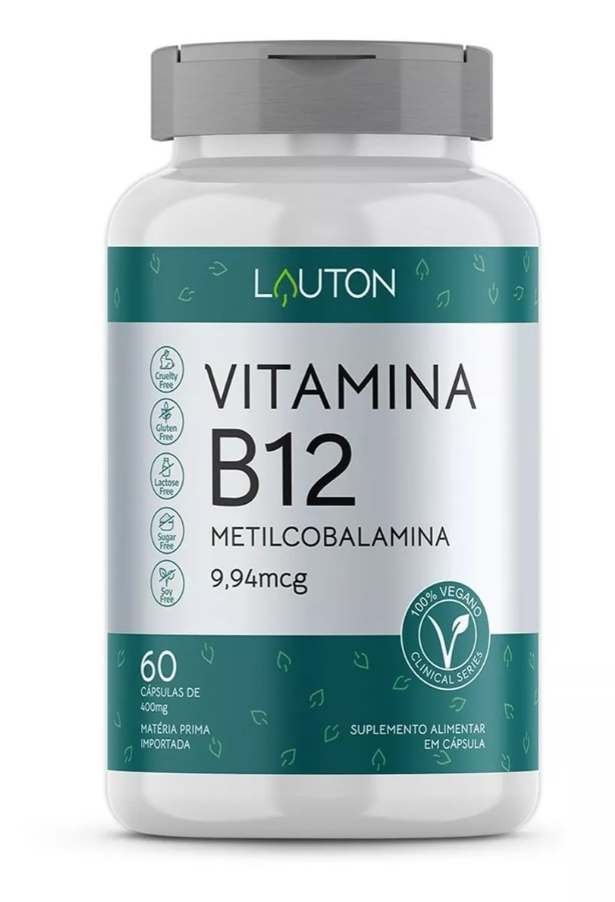 Comprar Vitamina B12 Metilcobalamina 9,94 mcg - Lauton - 60 Cápsulas - Tudo Vitaminas | Loja de ...