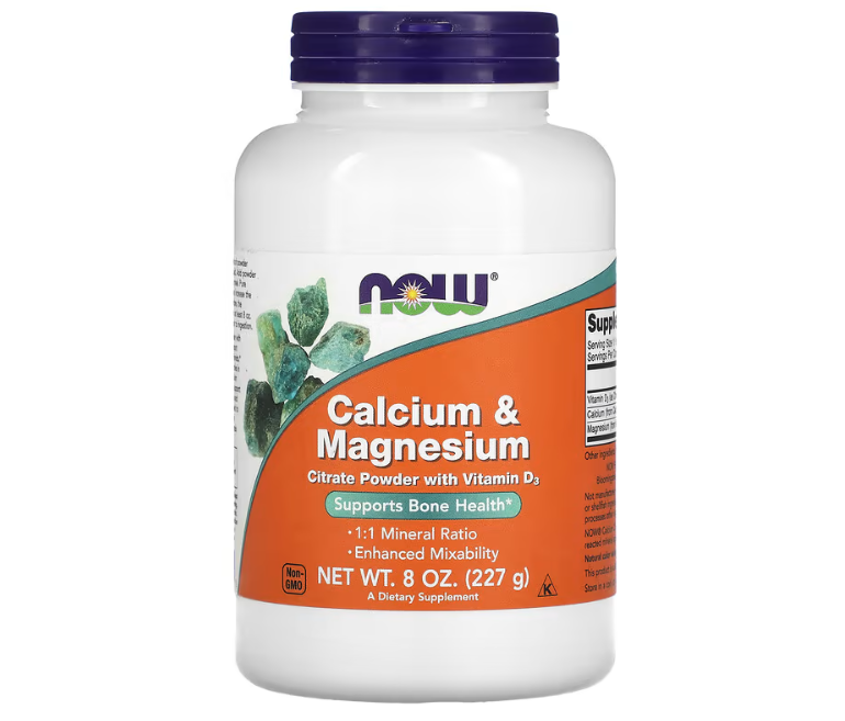 Cálcio e Magnésio - Now Foods - 250 Tablets