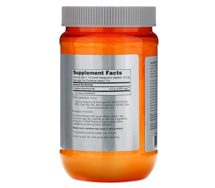 Comprar Creatina Pura 500g - Now Foods - Tudo Vitaminas | Loja de ...