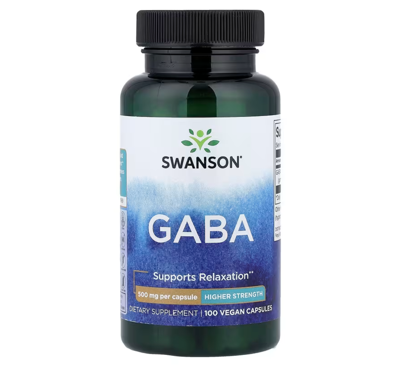 Gaba 500 mg - Swanson - 100 cápsulas
