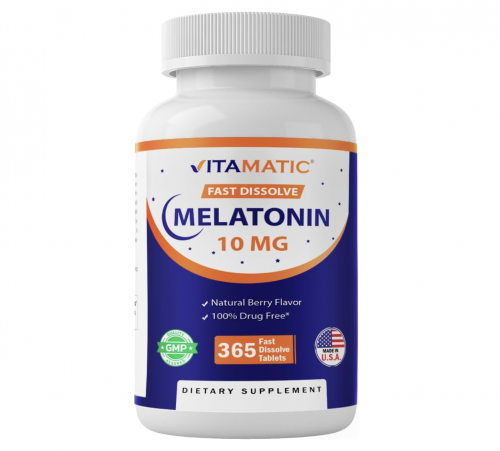 Comprar Melatonina - 10 mg - Fast Dissolve - Vitamatic - 365 Tablets