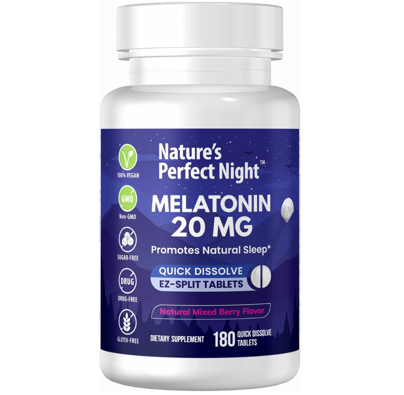 Comprar Melatonina - 20 mg - Liberação Rápida - Nature's Perfect Nigth ...