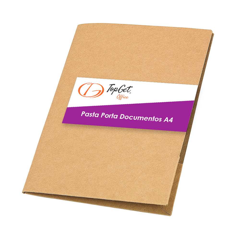 Comprar Kit 10x Pasta Kraft Porta Documentos A4 Ecológica TopGet - TopGet - Loja Oficial