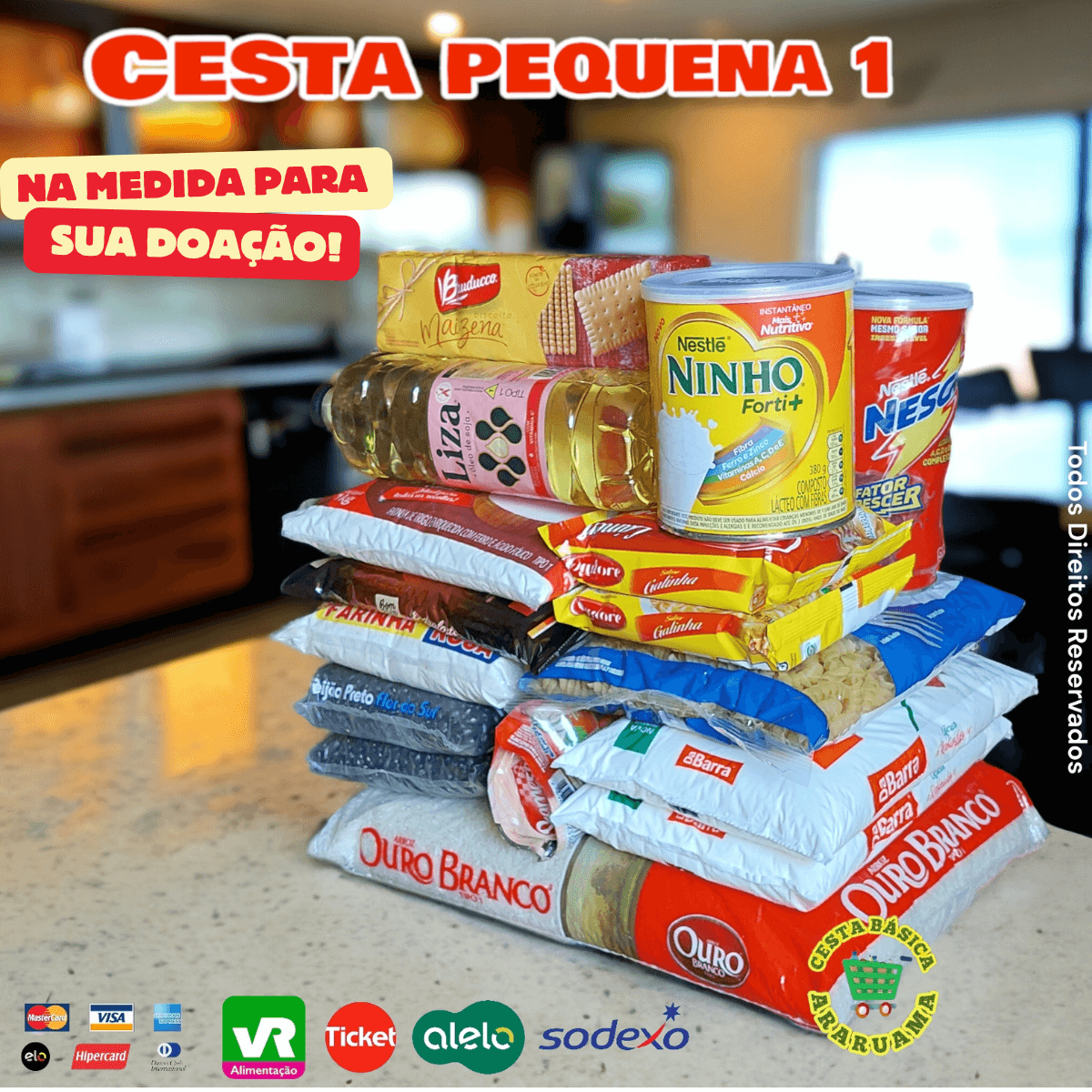 Cesta básica pequena 1 - a partir de R$144,55