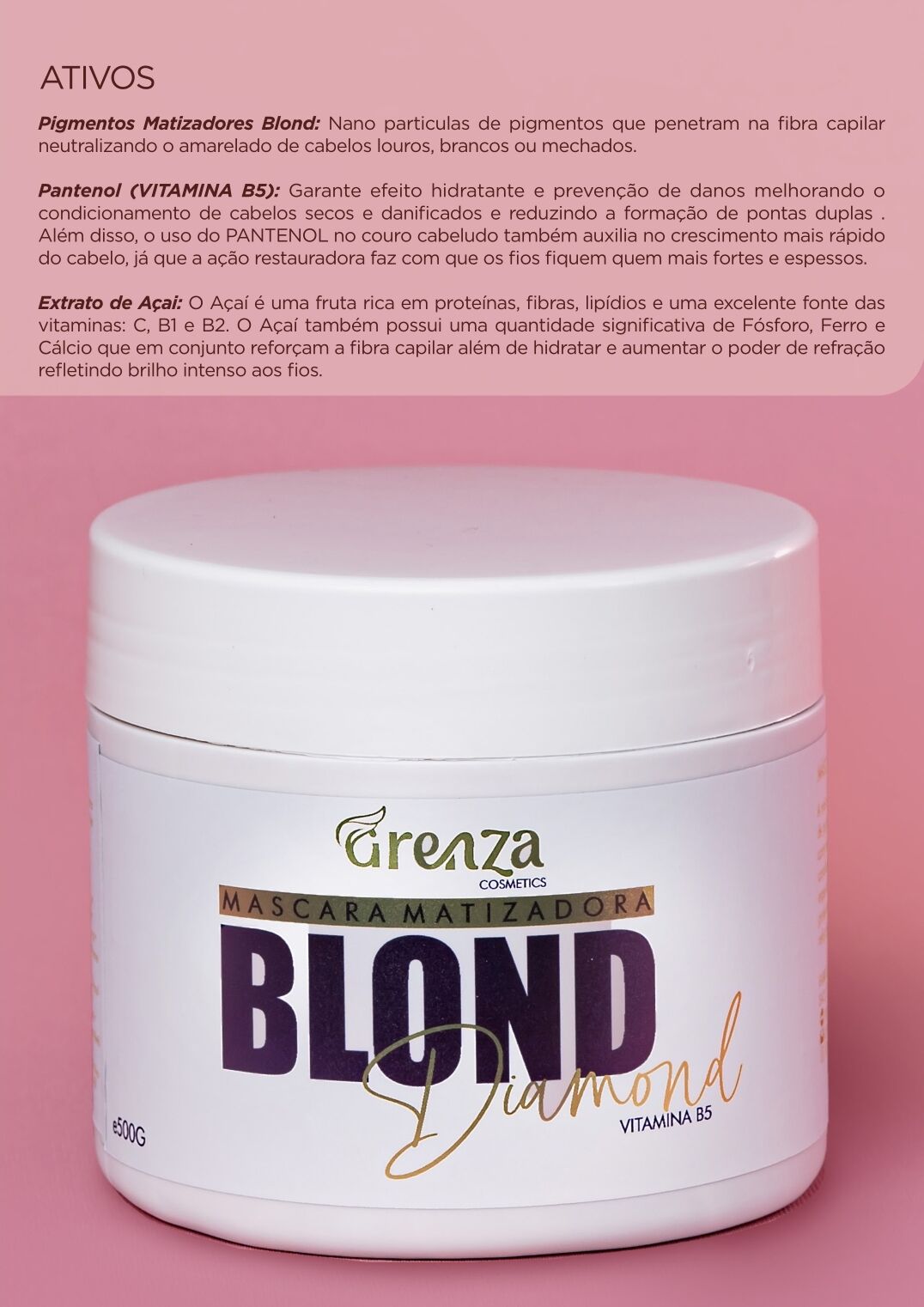 Comprar Mascara Matizadora Blond Diamond 500g - a partir de R$75,90 ...