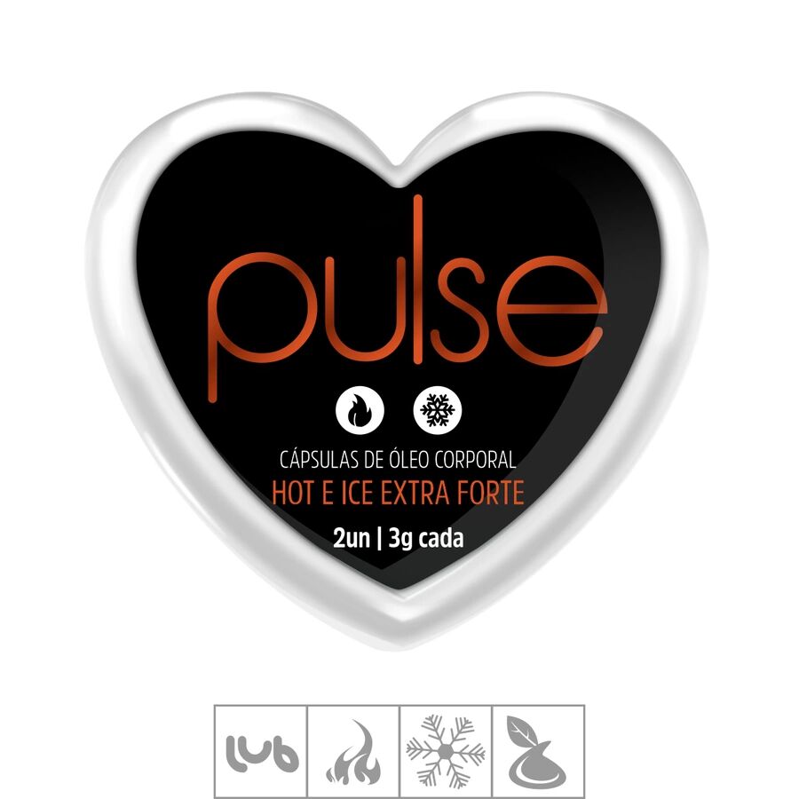 Pulse Cápsulas de Óleo Corporal - Hot e Ice Extra Forte