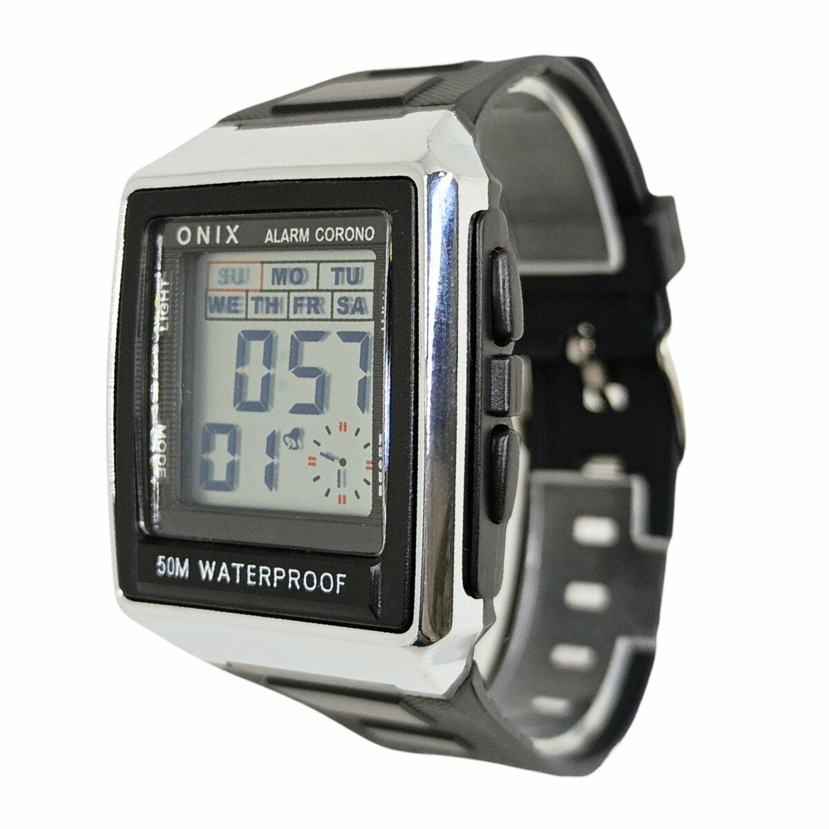Relógio Masculino Onix Digital IT-1805 Prata e Preto