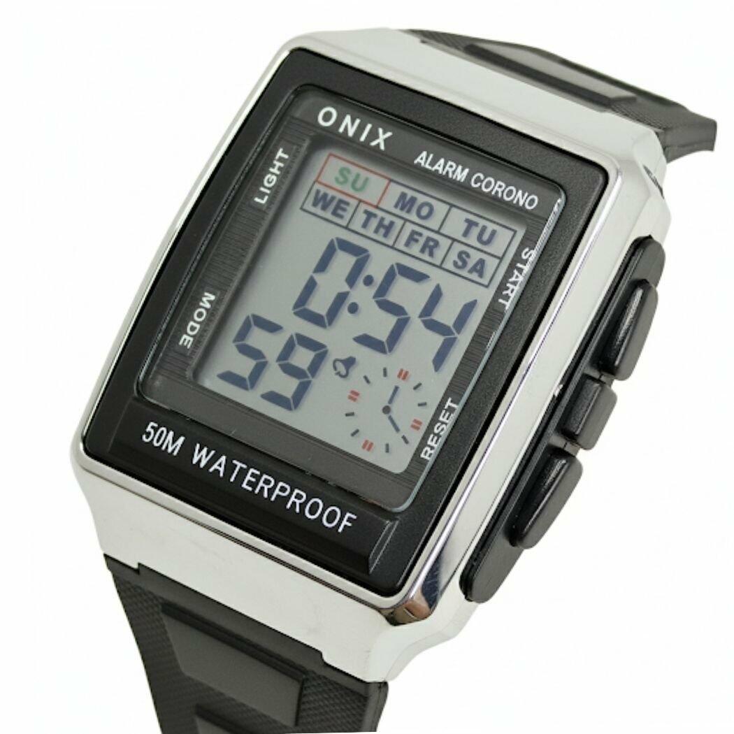 Relógio Masculino Onix Digital IT-1805 Prata e Preto