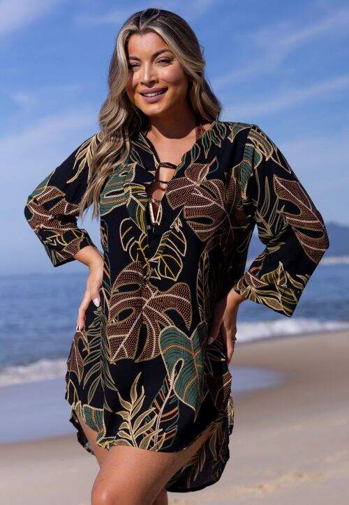 Saída de Praia Sofisticada Floral - a partir de R$95,40