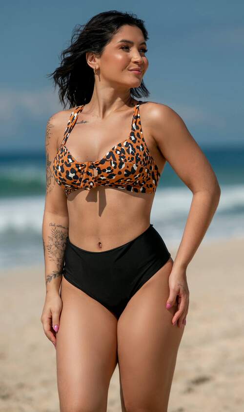 Comprar Conjunto Biquíni Hot Pants Com Top Reforçado Onça Grisfit