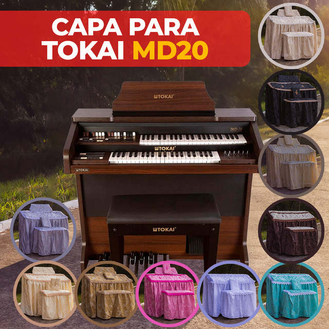 Comprar Capa para Órgão Tokai MD-20 - Casa das Organistas | Pianos, Órgãos e Teclados